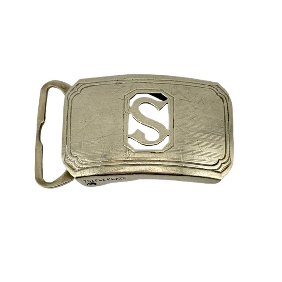 Accessories | Vintage Art Deco Monogram S Belt Buckle | Poshmark